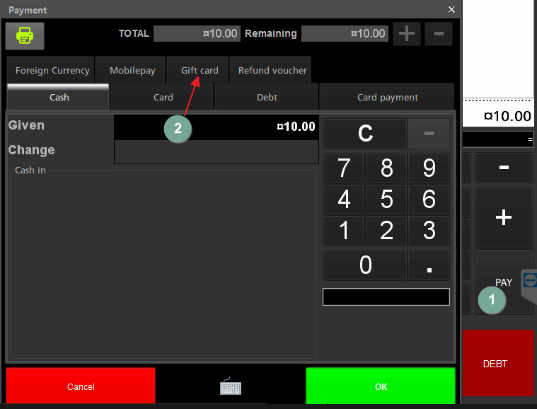 How to make and use giftcards – POS ONE ENG