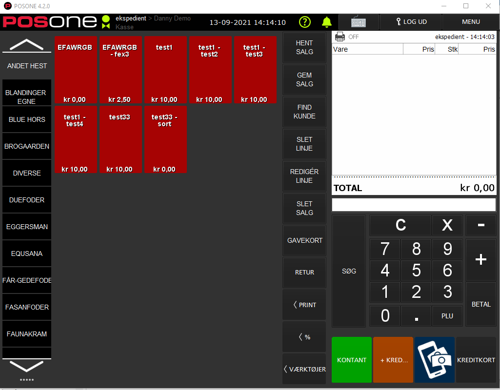 Kom i gang - Brug af POS One systemet – POS ONE A/S